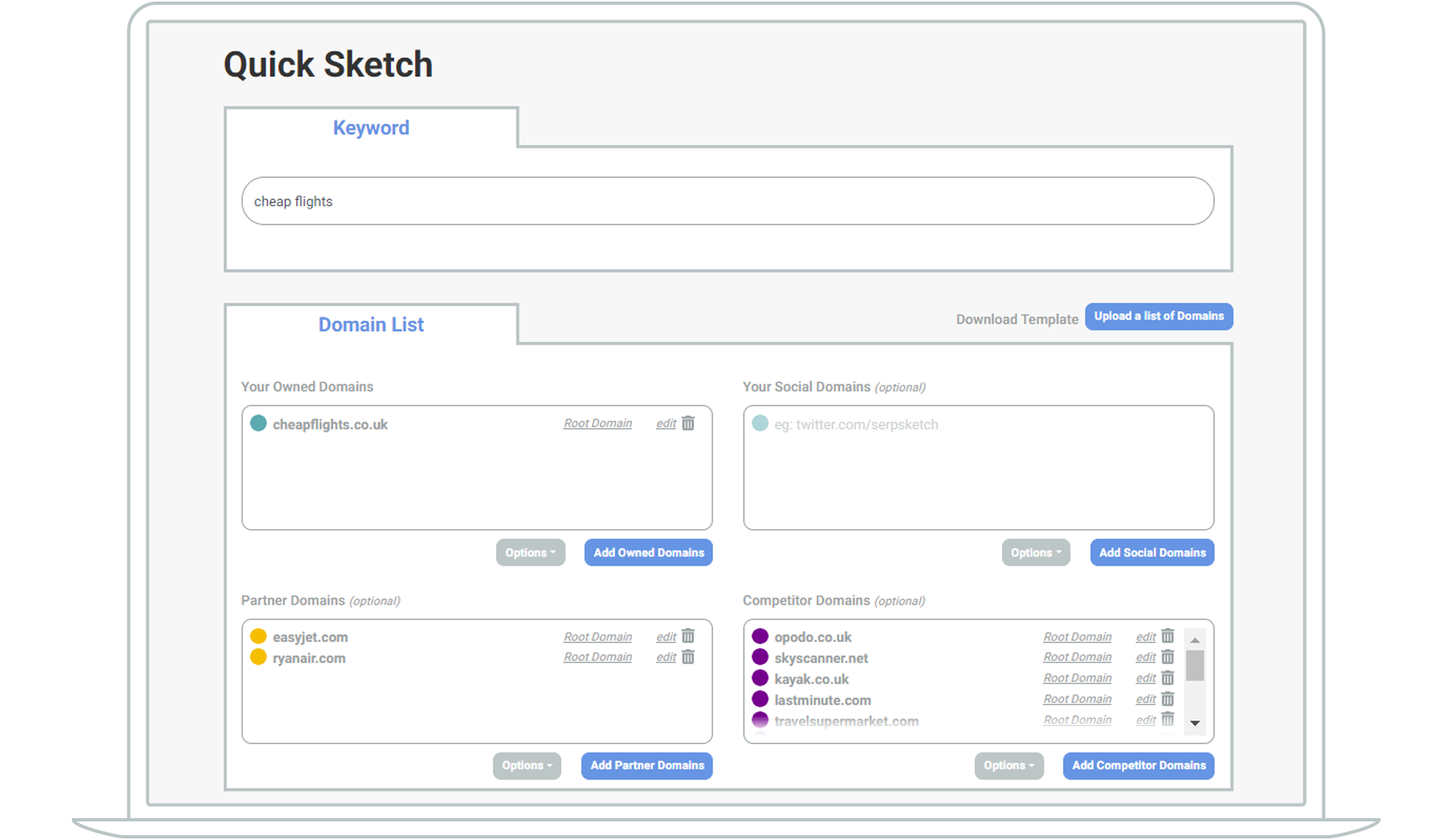 What is a quick sketch?
